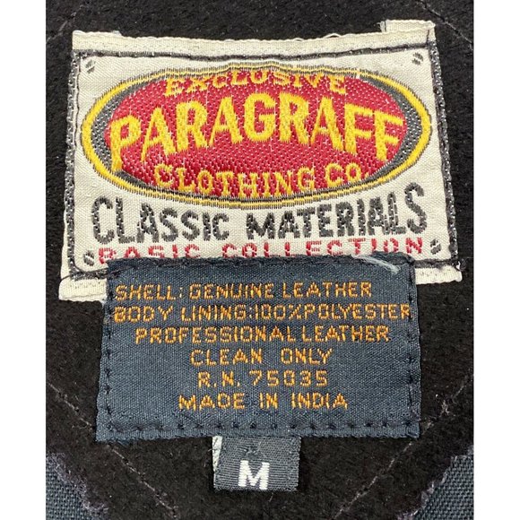 Paragraff | Jackets & Coats | Vintage Paragraff Black Suede Leather 4 ...